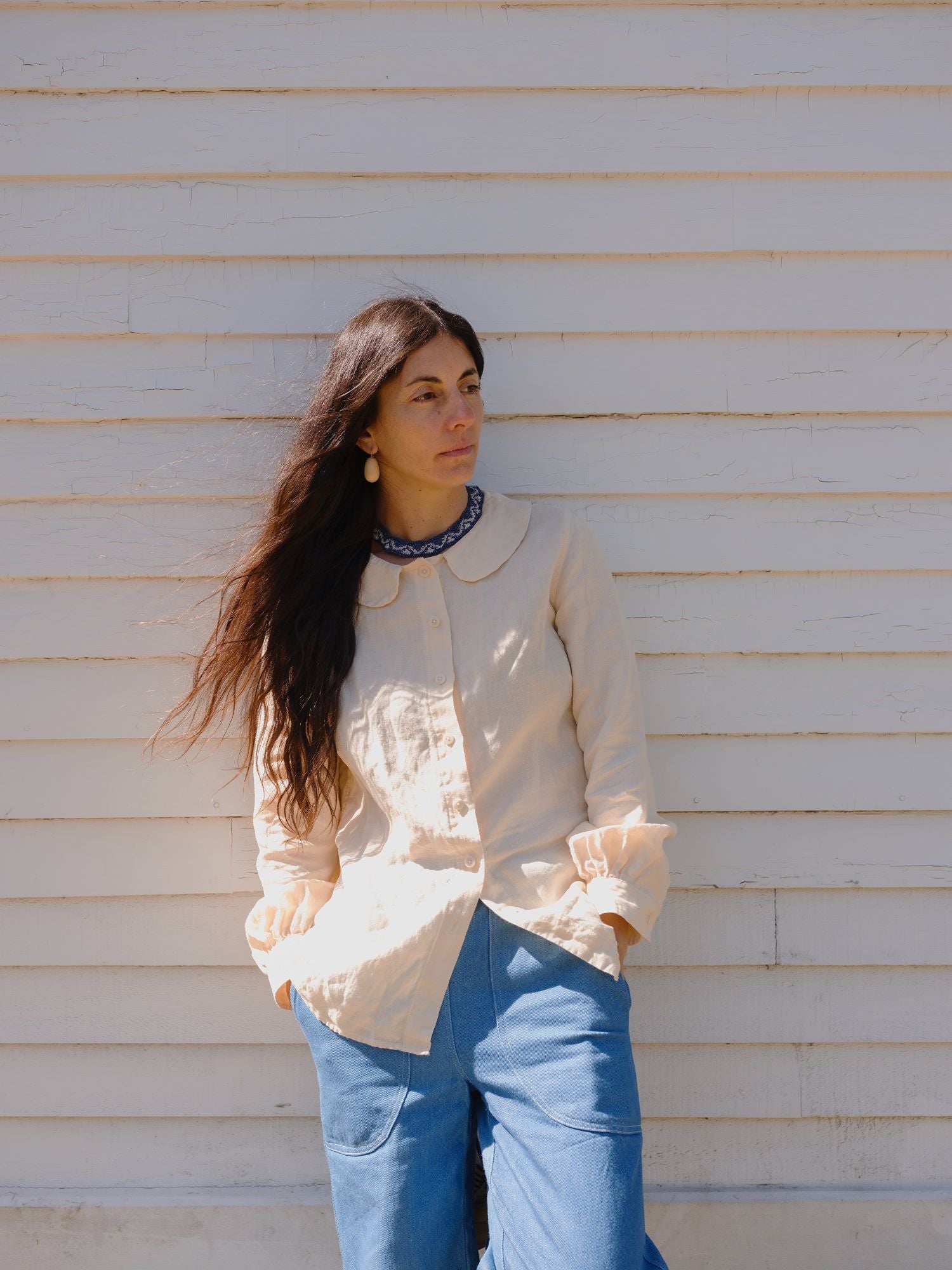 Herself clothing, natural fibers, basics, made in the USA.